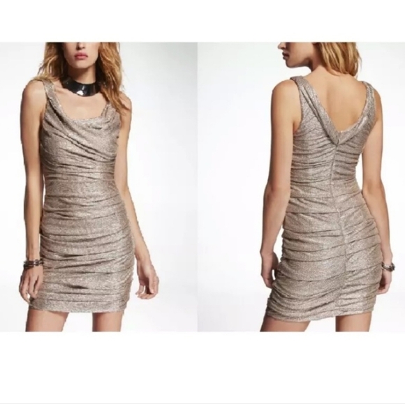 Express | Dresses | Express Champagne Cocktail Dress | Poshmark